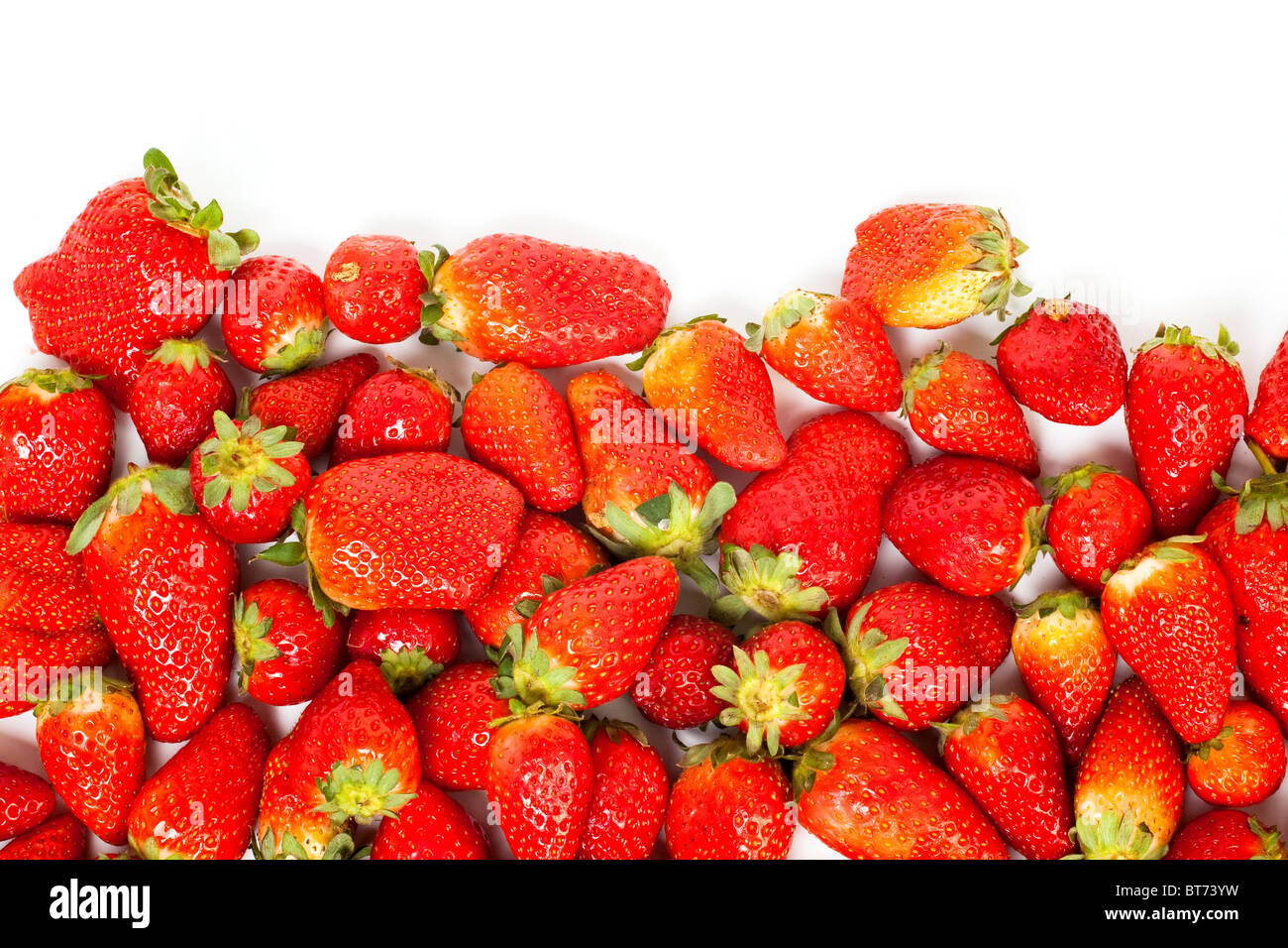 Strawberry isolated on white background Stock Photo - Alamy
