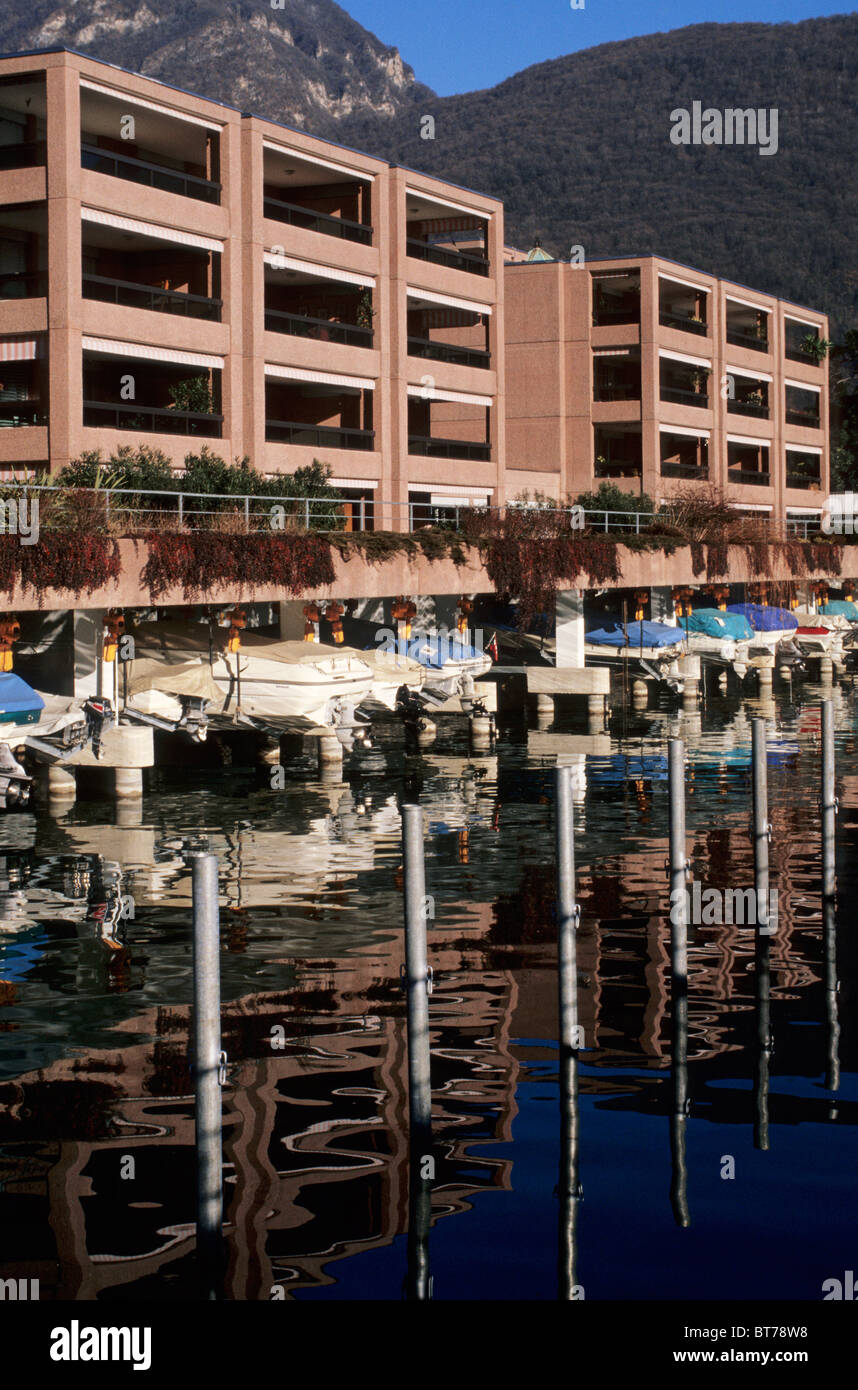 lakeside apartments house - Melide - Lugano lake - Canton Ticino ...