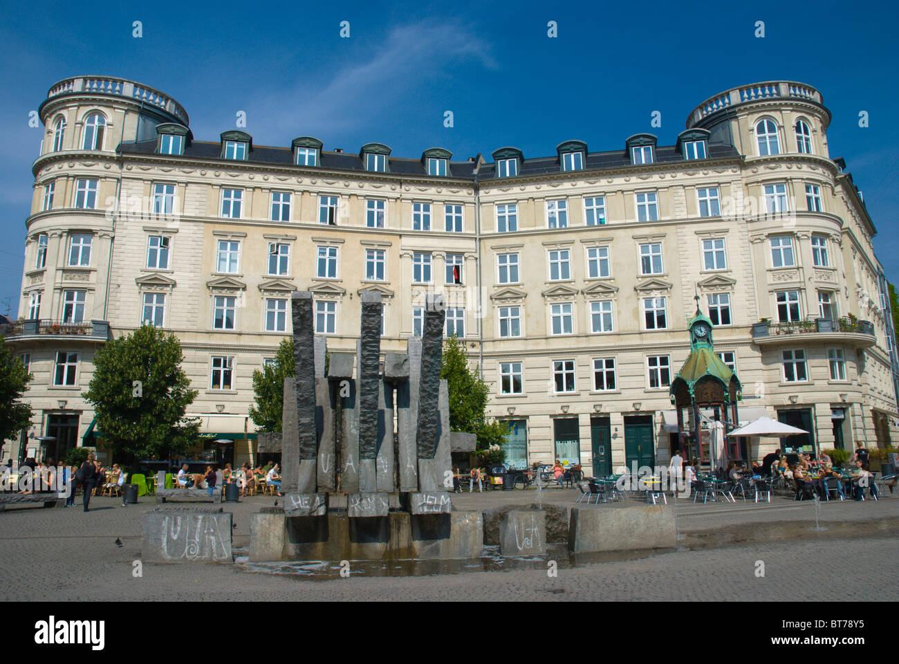 Sankt Hans Torv square Norrebro district central Copenhagen Denmark ...