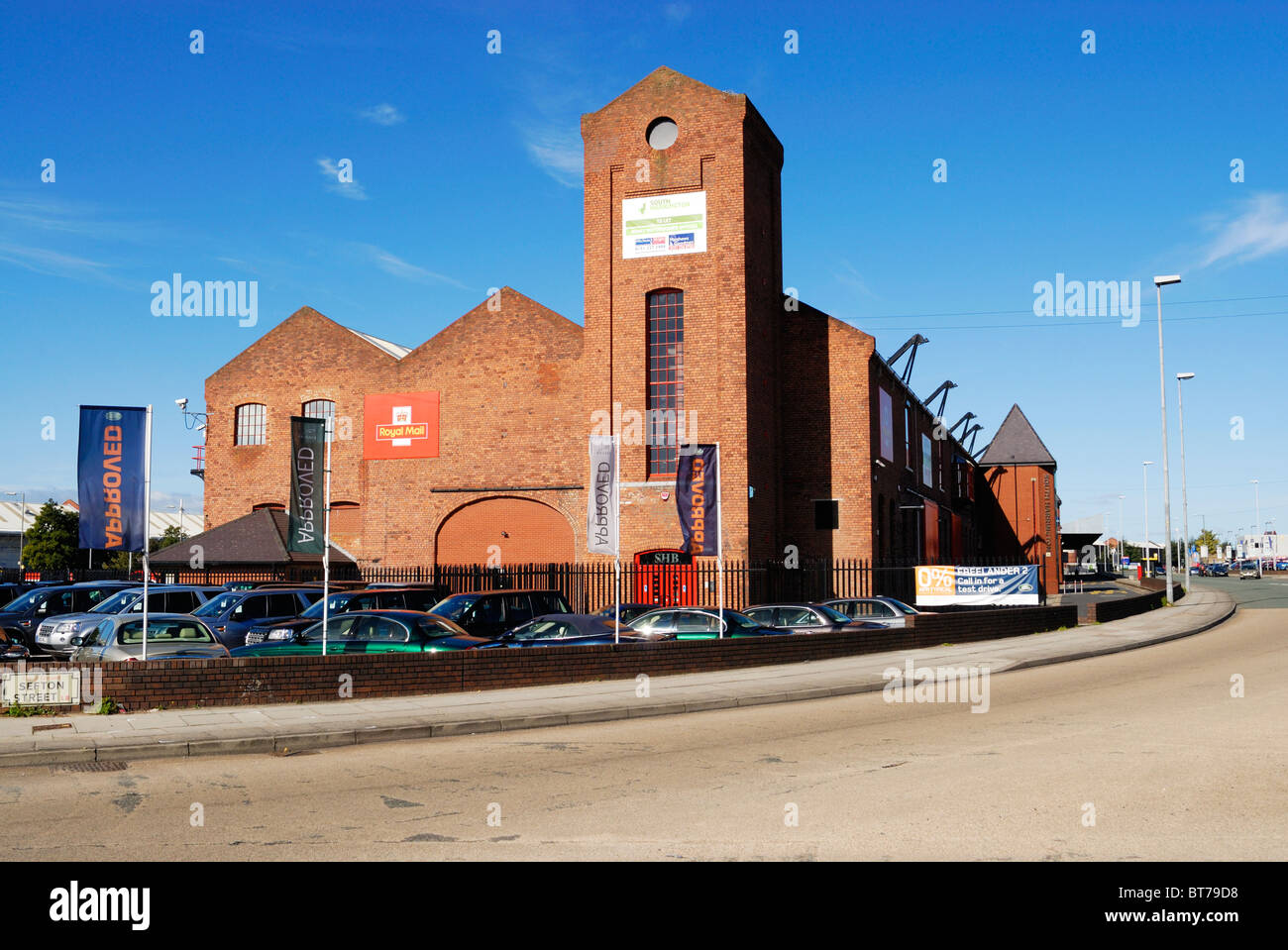 Former Dock buildings in Brunswick Dock, south Liverpool Docks, now ...
