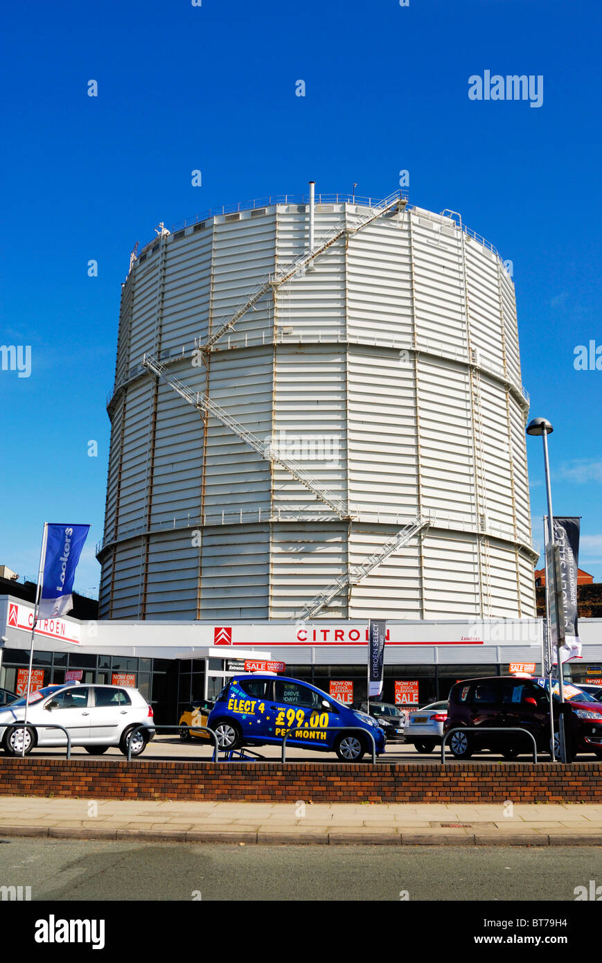 Sefton Street in the south dockland area of Liverpool known as the Dock ...
