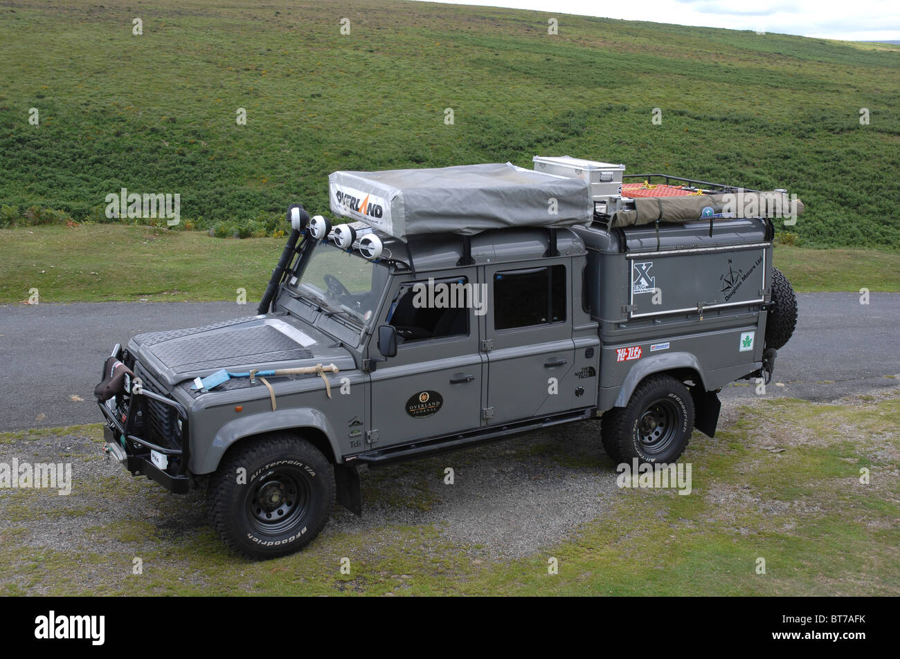 Land Rover Defender 130 1997 Stock Photo - Alamy