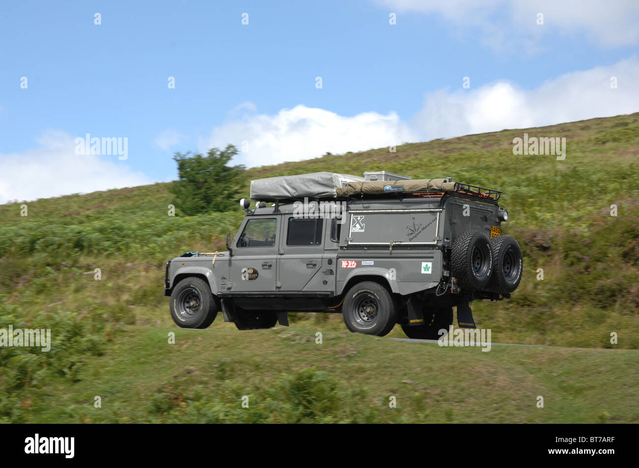 Land Rover Defender 130 1997 Stock Photo - Alamy