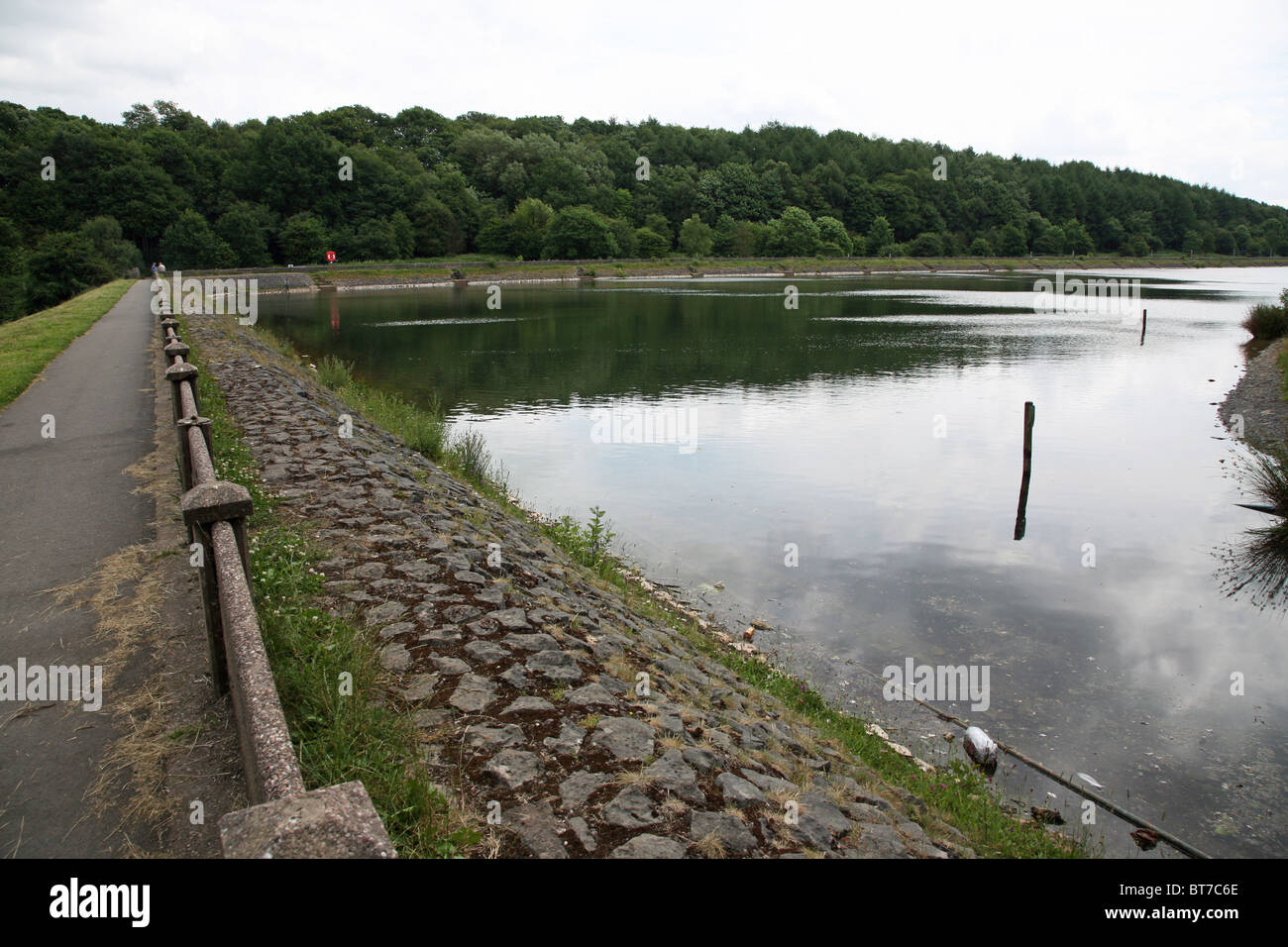 The dam at Bathpool, Kidsgrove, Stoke-on-Trent, North Staffs., England ...