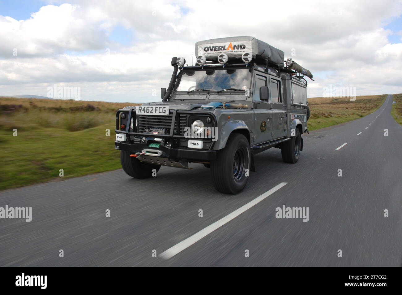 Land Rover Defender 130 1997 Stock Photo - Alamy