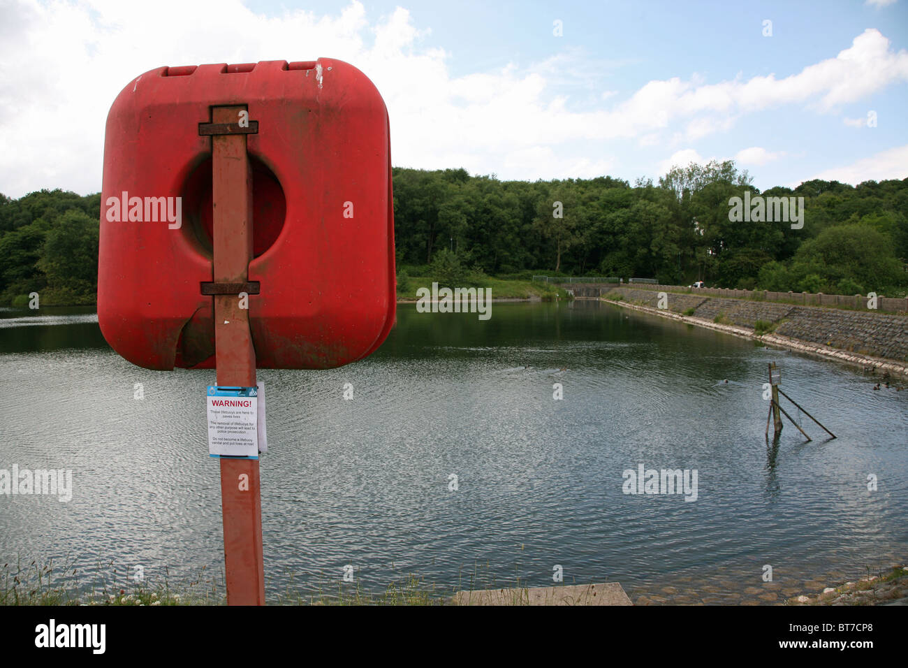 A life saving ring at Bathpool, Kidsgrove, Stoke-on-Trent, North Staffs ...
