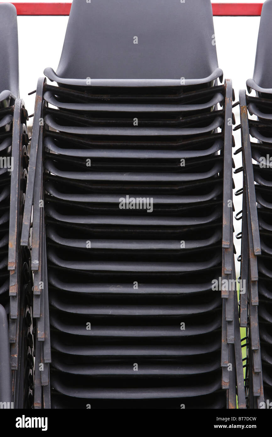 Stack of chairs Stock Photo - Alamy