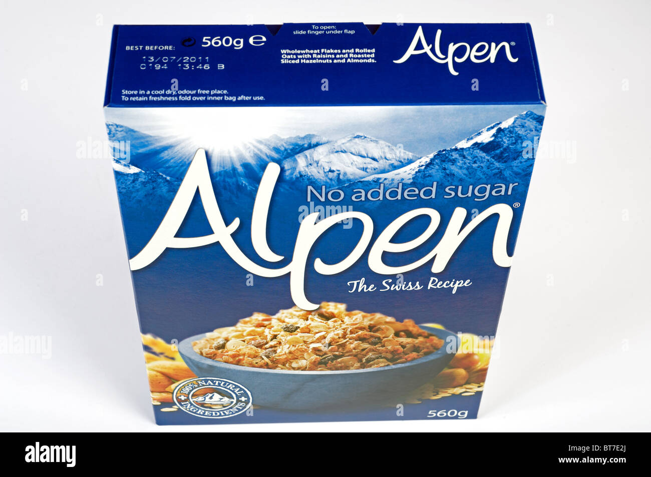Alpen breakfast cereal Stock Photo - Alamy