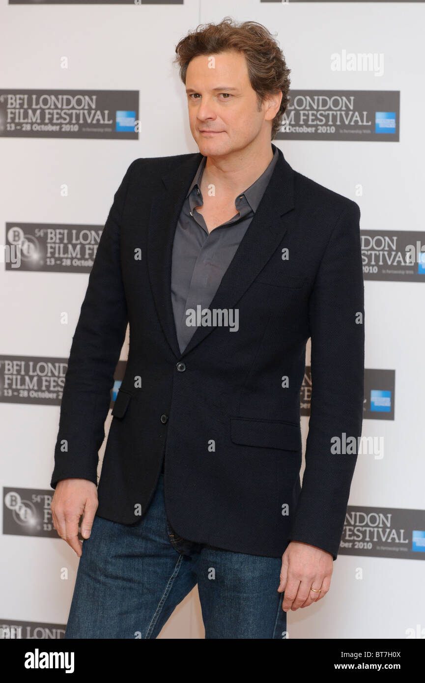 Colin Firth attends the King's Speech photocall, at VUE, London, 21st ...