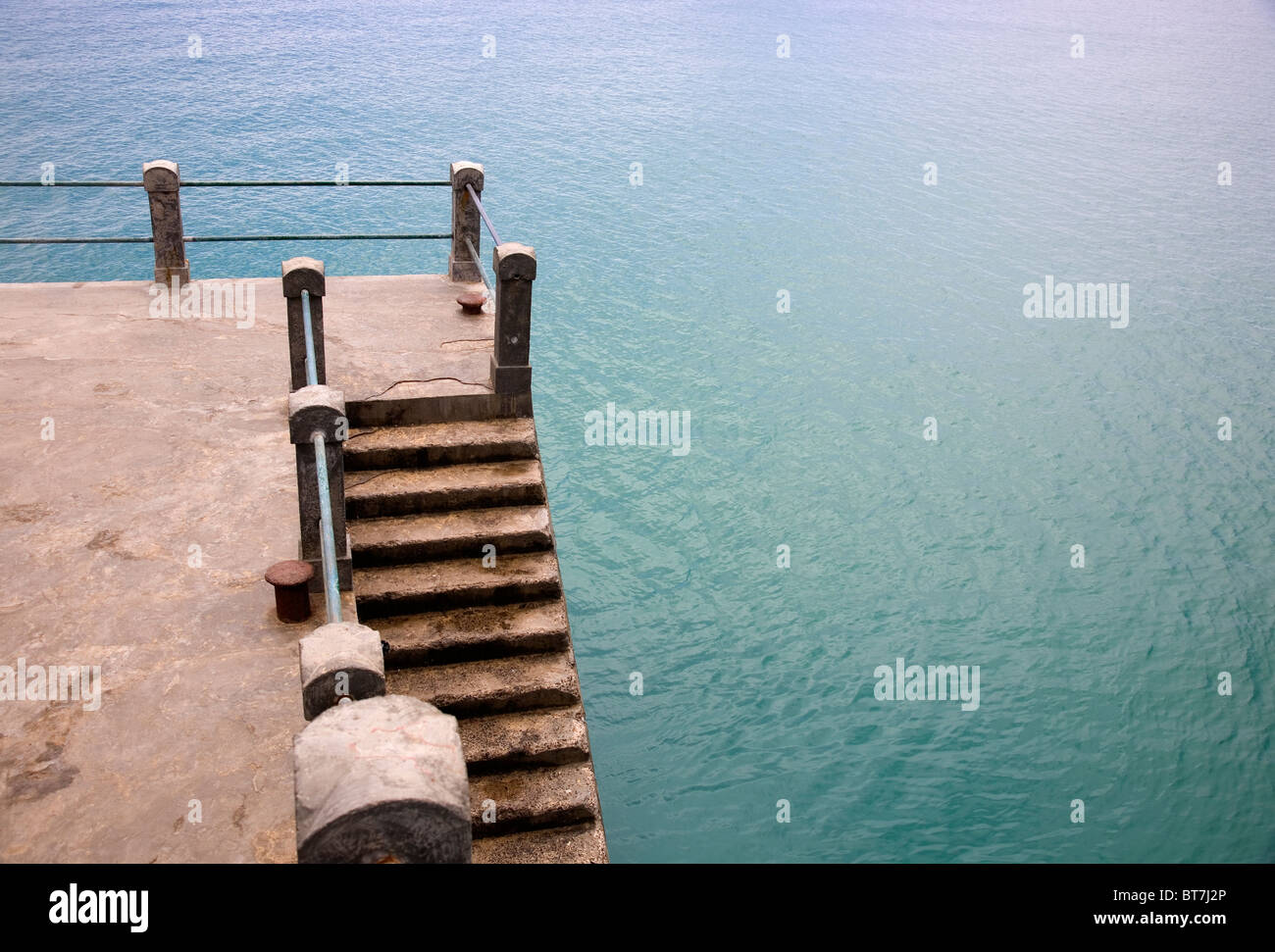 Porto Santo Wharf Steps Stock Photo - Alamy