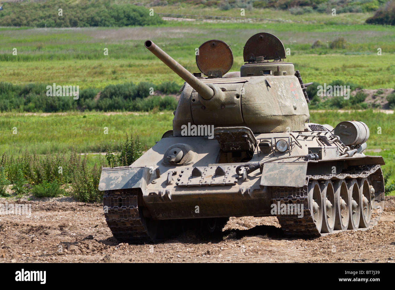 Tank demonstration at the Muckleburgh Military Museum, Norfolk, England ...