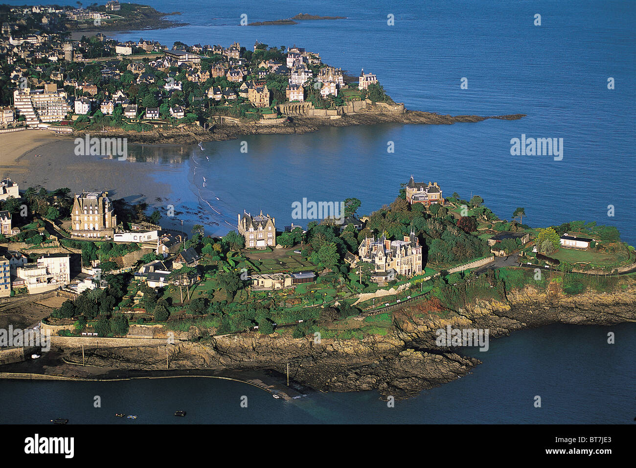 France, Brittany, Ille et Vilaine, Dinard, Emerald coast Stock Photo ...