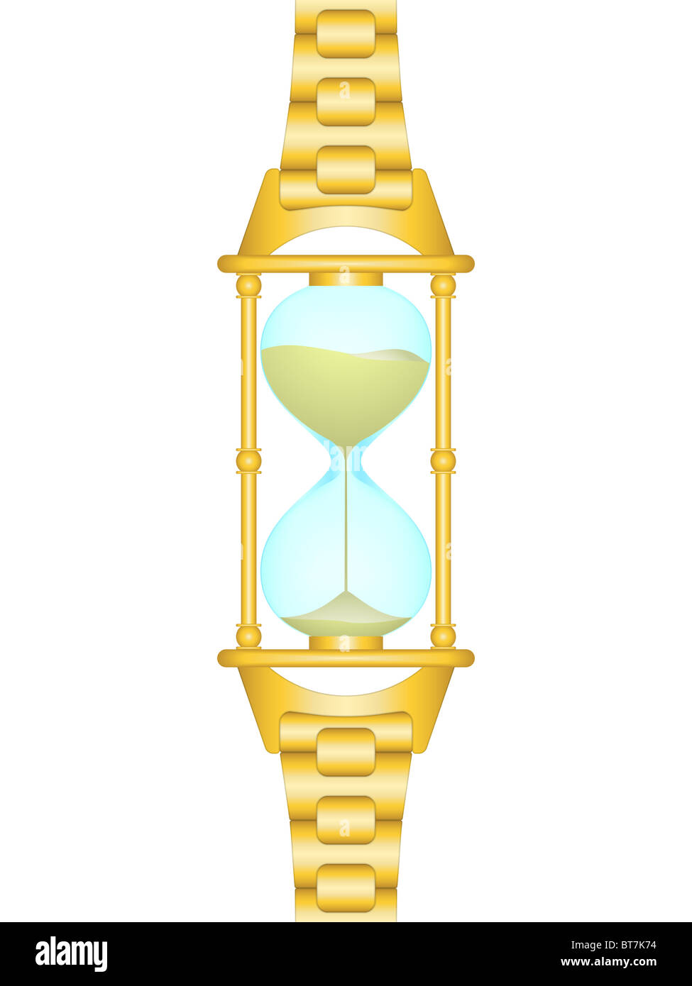 Gold sand watch Stock Photo - Alamy