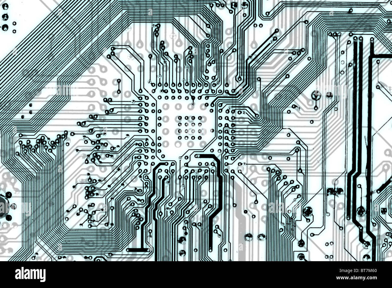 Tech industrial electronic light blue background texture Stock Photo ...