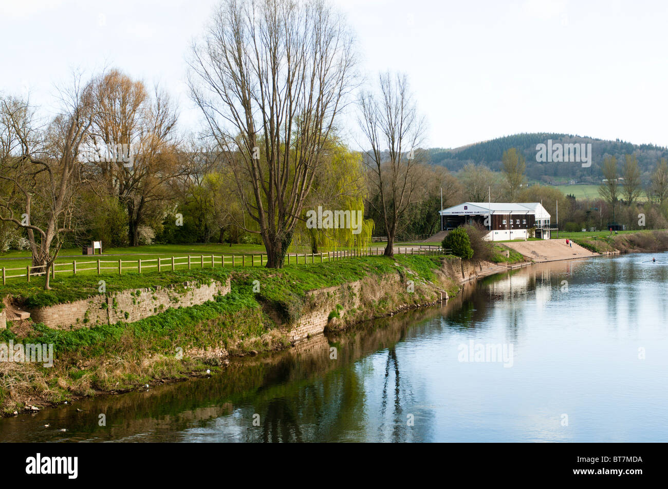 Monmouth Rowing Club on the River Wye Stock Photo - Alamy