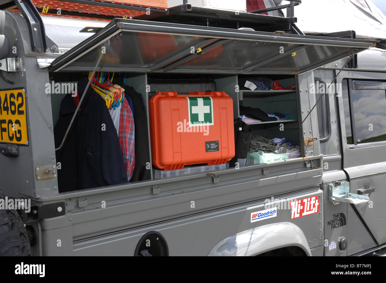 Land Rover Defender 130 1997 Stock Photo - Alamy