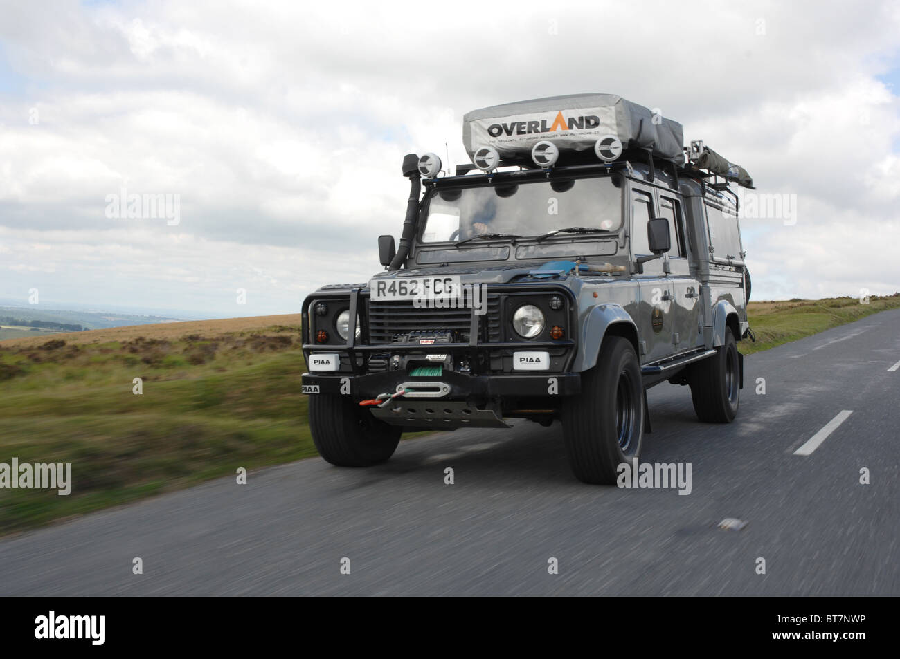 Land Rover Defender 130 1997 Stock Photo - Alamy