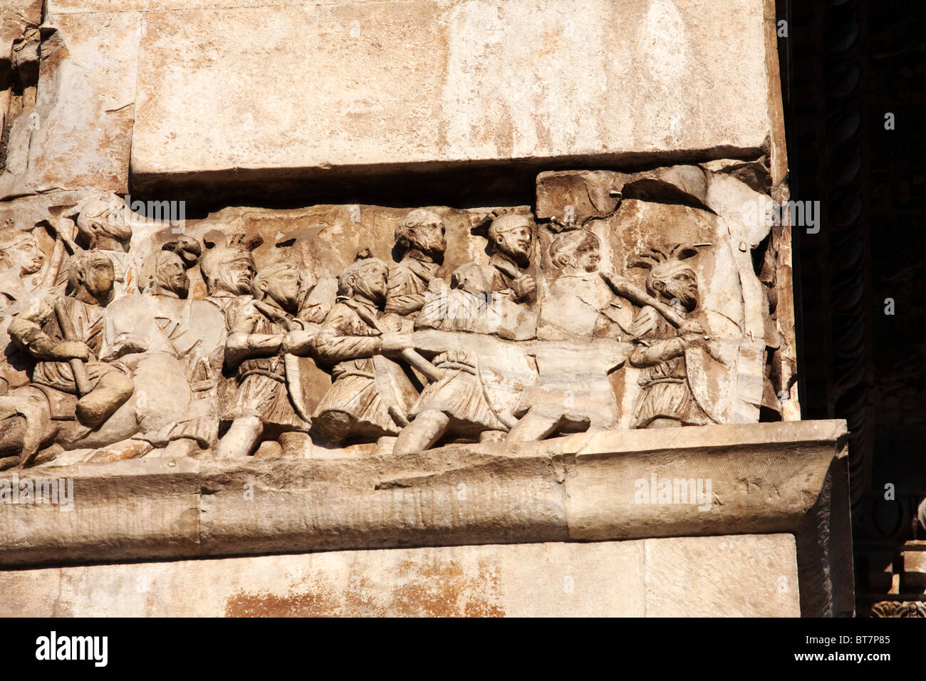 Details of a bas relief carving on a temple. Roman Forum. Rome, Italy ...
