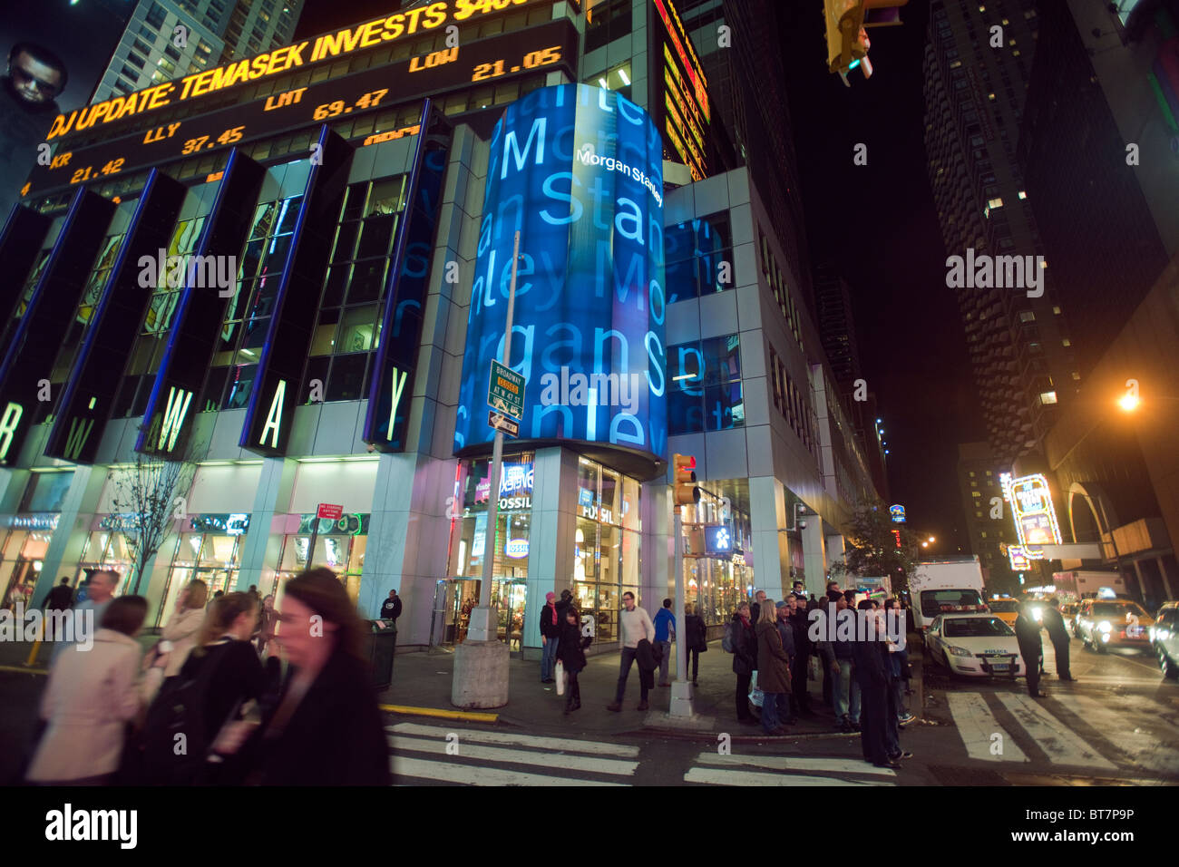 Morgan Stanley headquarters in Times Square in New York Stock Photo - Alamy