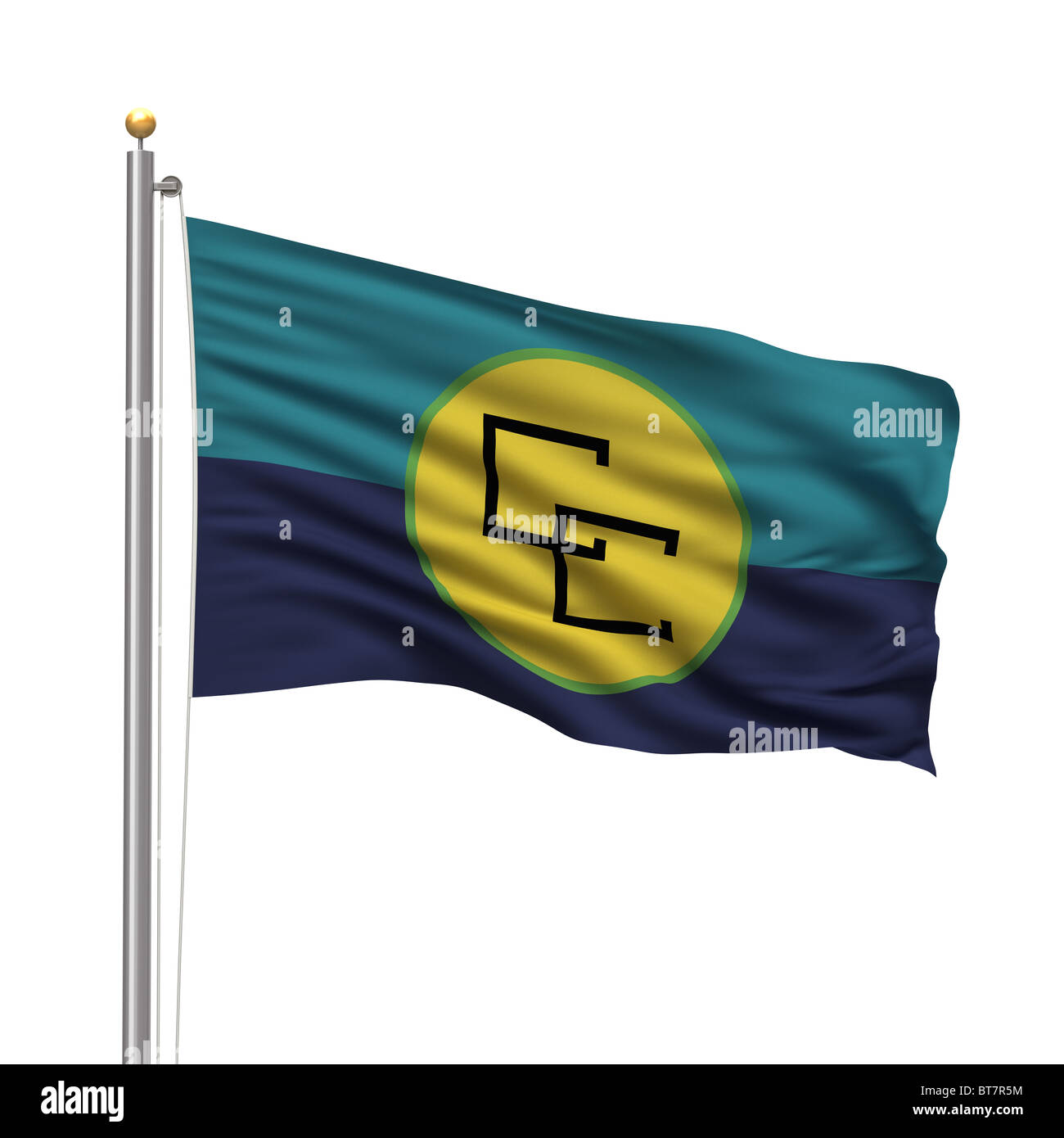Caribbean community flag hi-res stock photography and images - Alamy