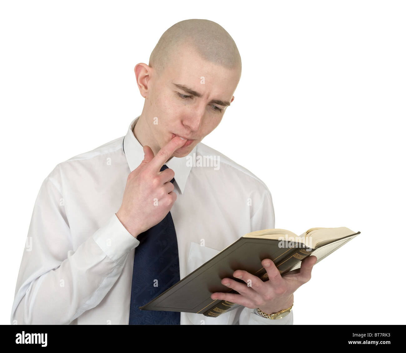 The person with the big book in hands Stock Photo - Alamy