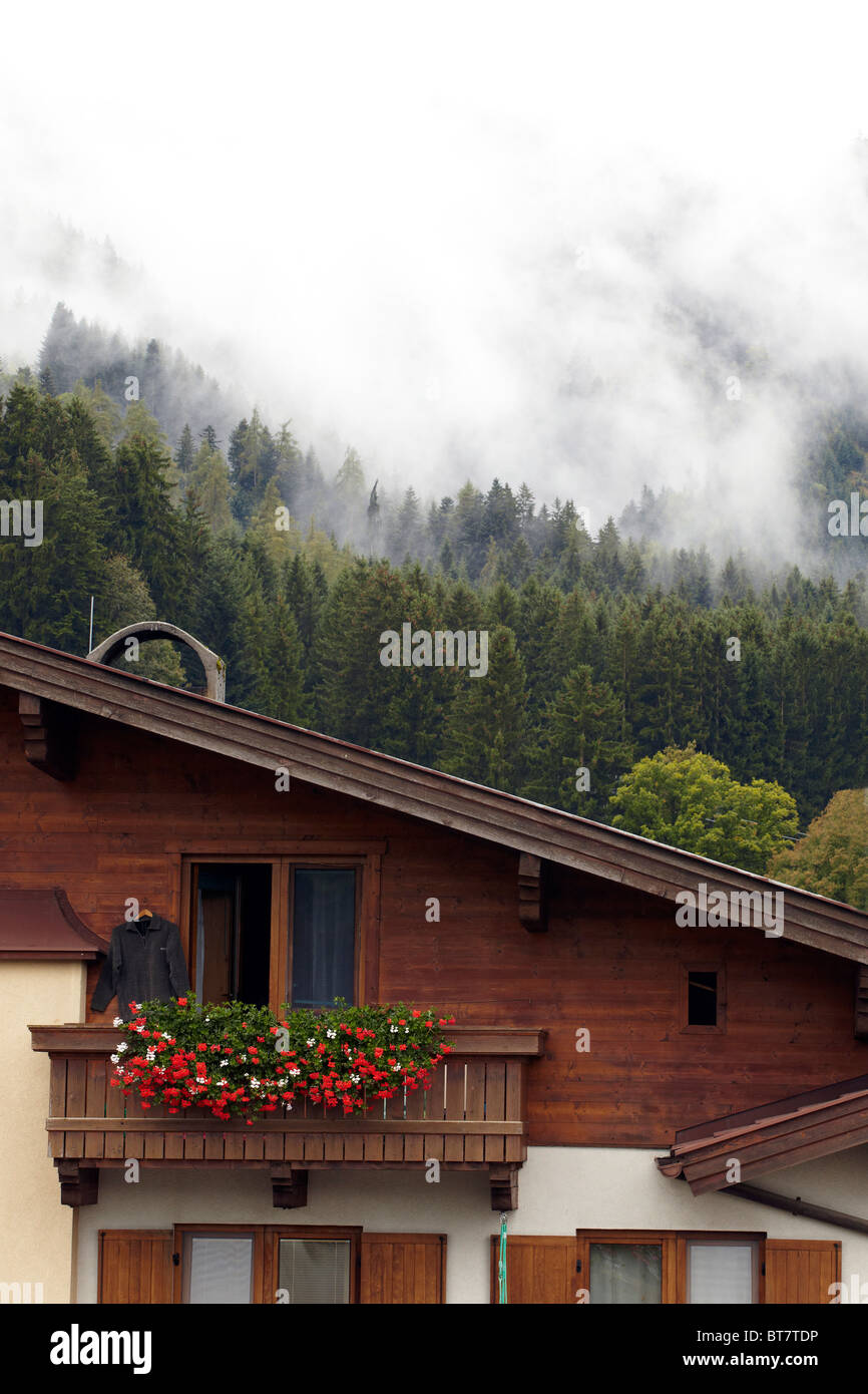 Traditional wooden alpine house hi-res stock photography and images - Alamy