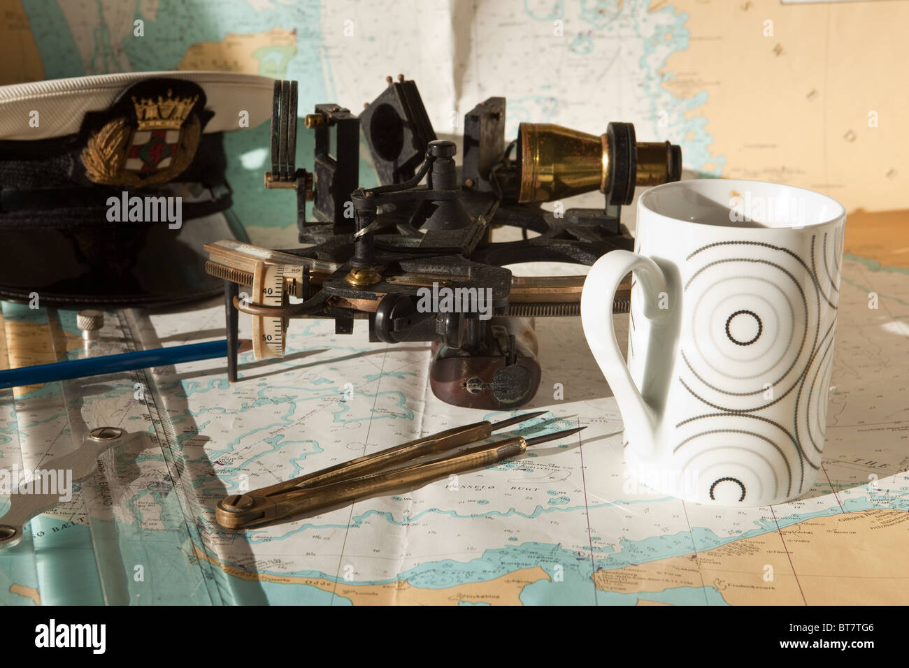 Navigation marine chart plot hi-res stock photography and images - Alamy