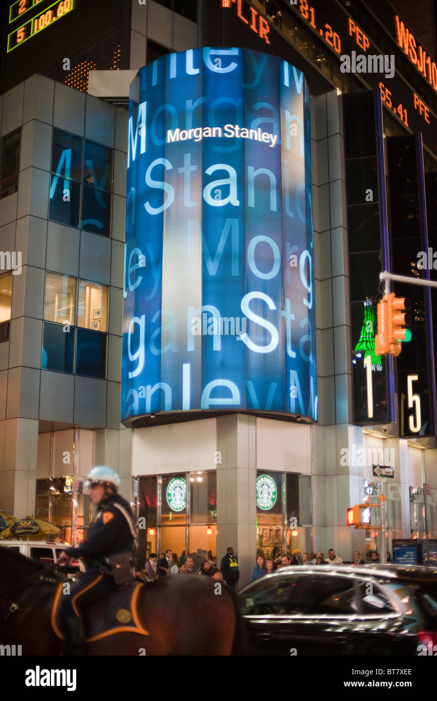 Morgan Stanley headquarters in Times Square in New York Stock Photo - Alamy
