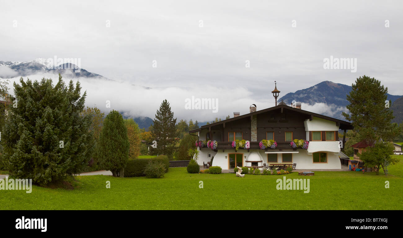 Traditional wooden alpine house hi-res stock photography and images - Alamy