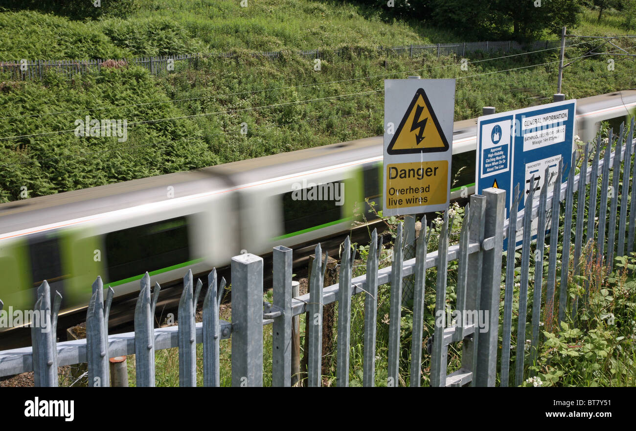 The railway line next to Bathpool, Kidsgrove, Stoke-on-Trent, North ...