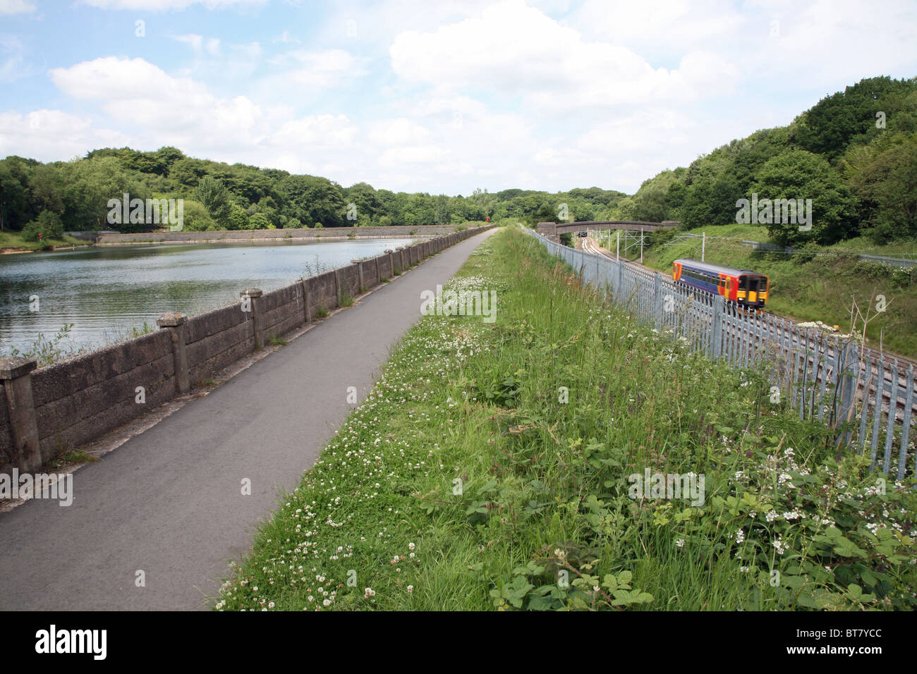 A train next to Bathpool, Kidsgrove, Stoke-on-Trent, North Staffs ...