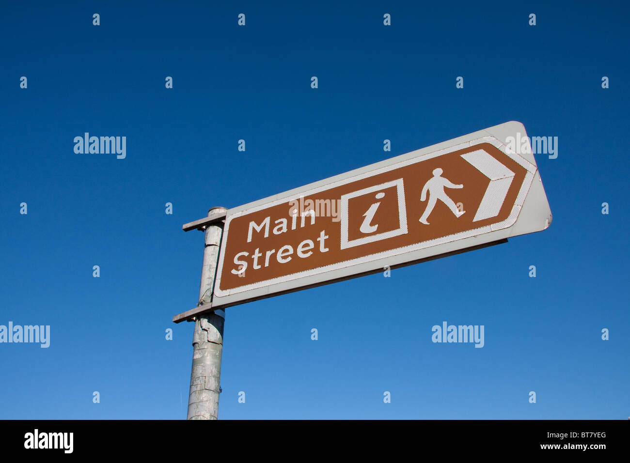 Main Street sign, Haworth Stock Photo - Alamy