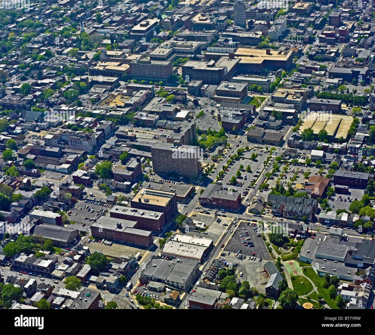 Lancaster city aerial view Stock Photo - Alamy