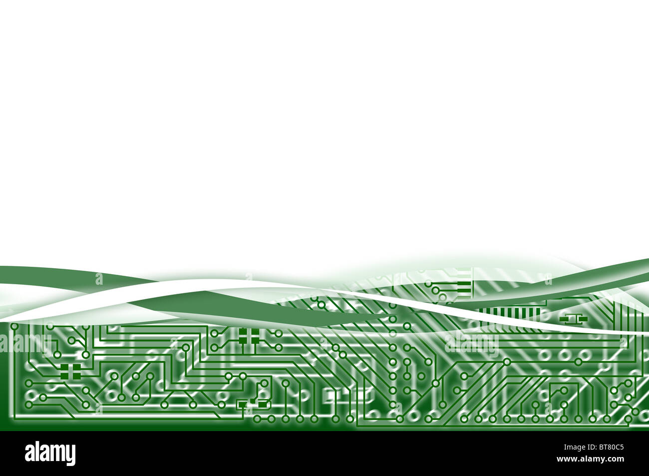 Hi-tech industrial electronic light green abstract background Stock ...