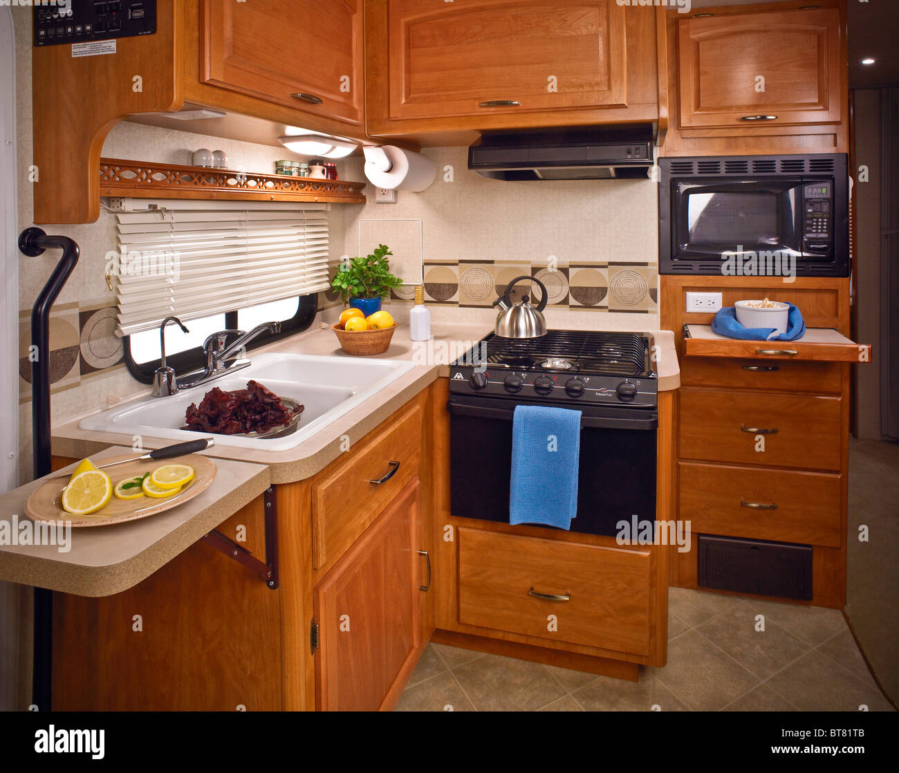 Interior recreational vehicle motor home Stock Photo - Alamy