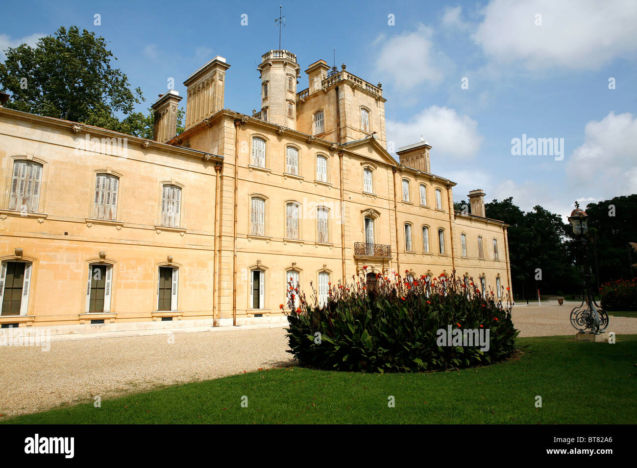 Château d'Avignon Castle, Carmargue, Southern France, Europe Stock ...