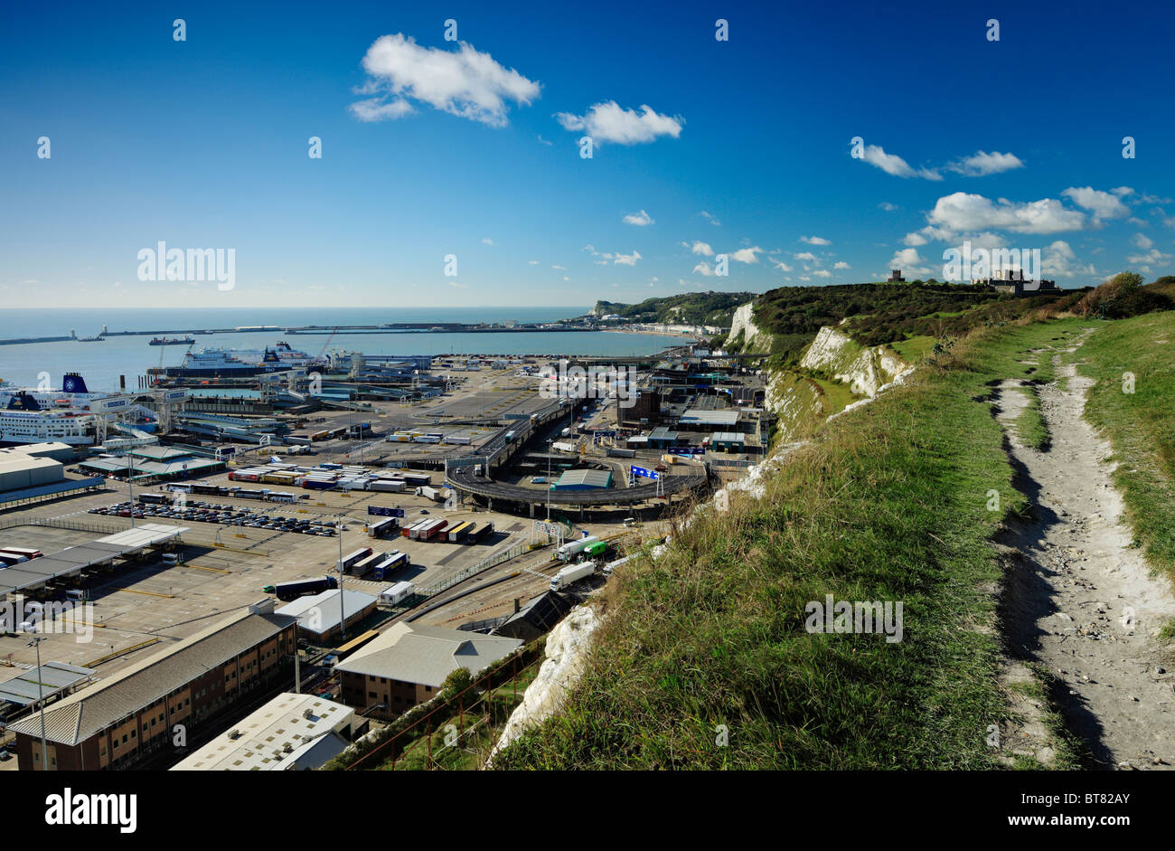 Aerial view of port of dover hi-res stock photography and images - Alamy