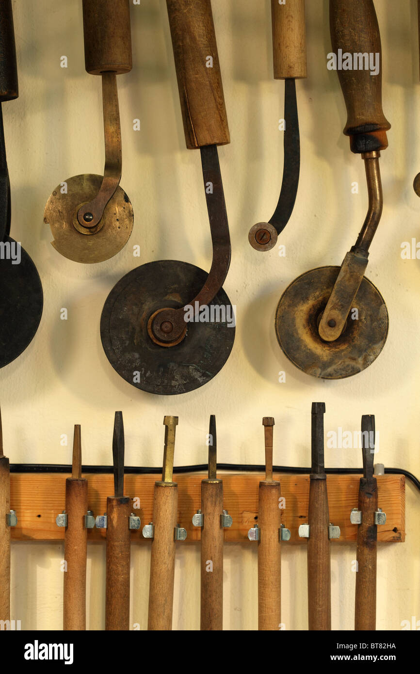 Hand tools for bookbinding hi-res stock photography and images - Alamy