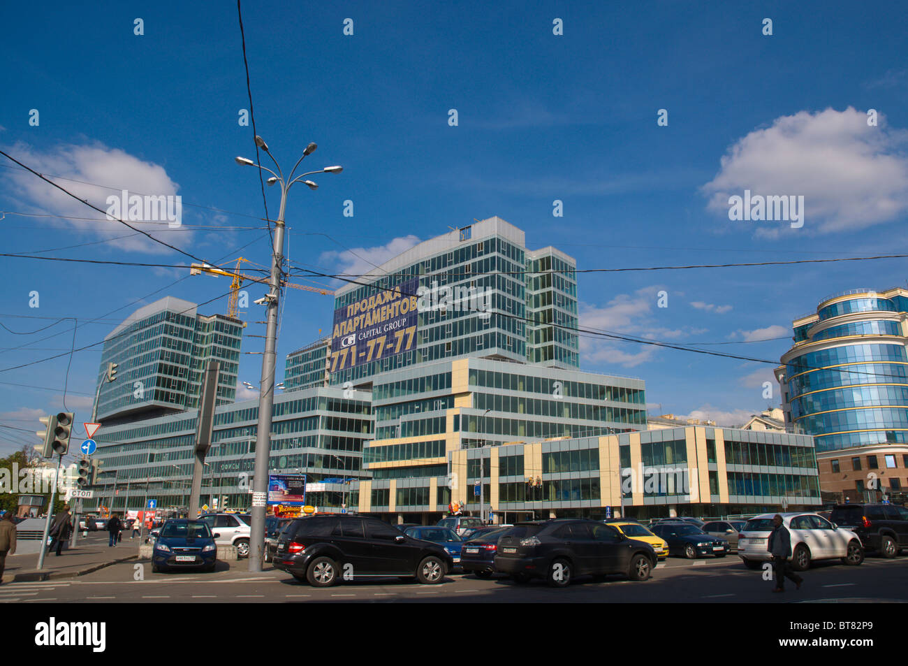 New residential buildings along Petrovka ulitsa street central Moscow ...