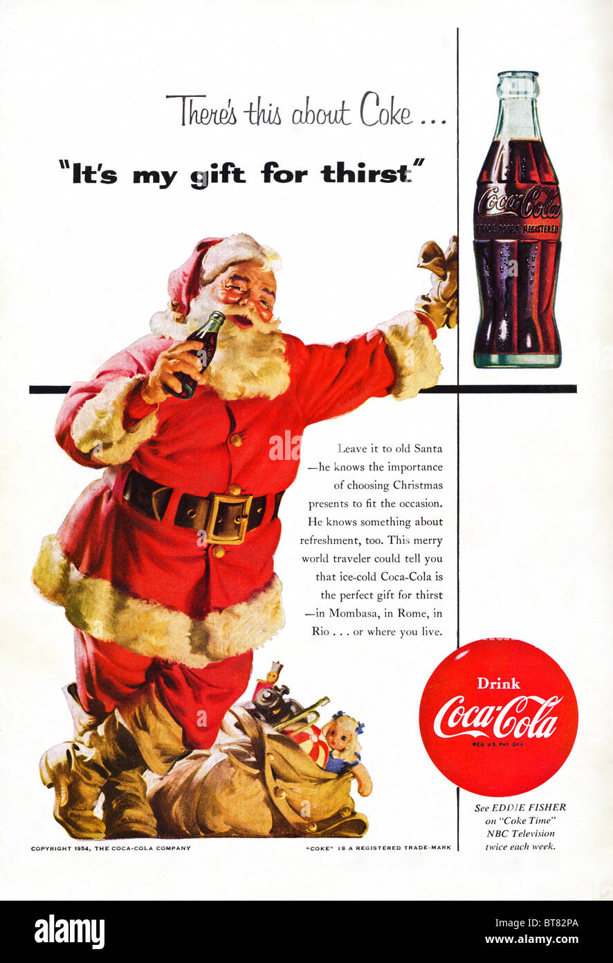 Coke advert 1950s hi-res stock photography and images - Alamy