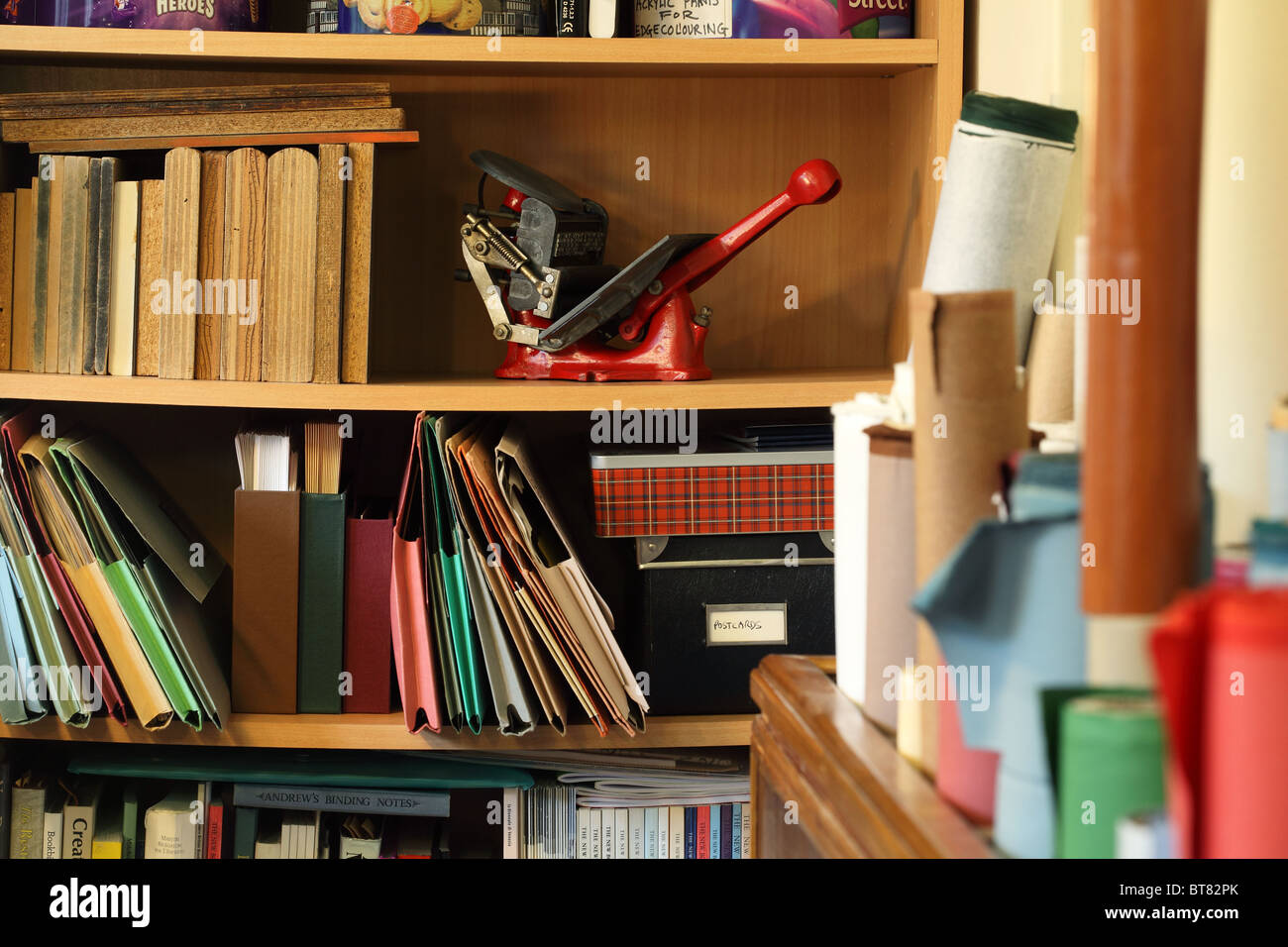 Hand tools for bookbinding hi-res stock photography and images - Alamy