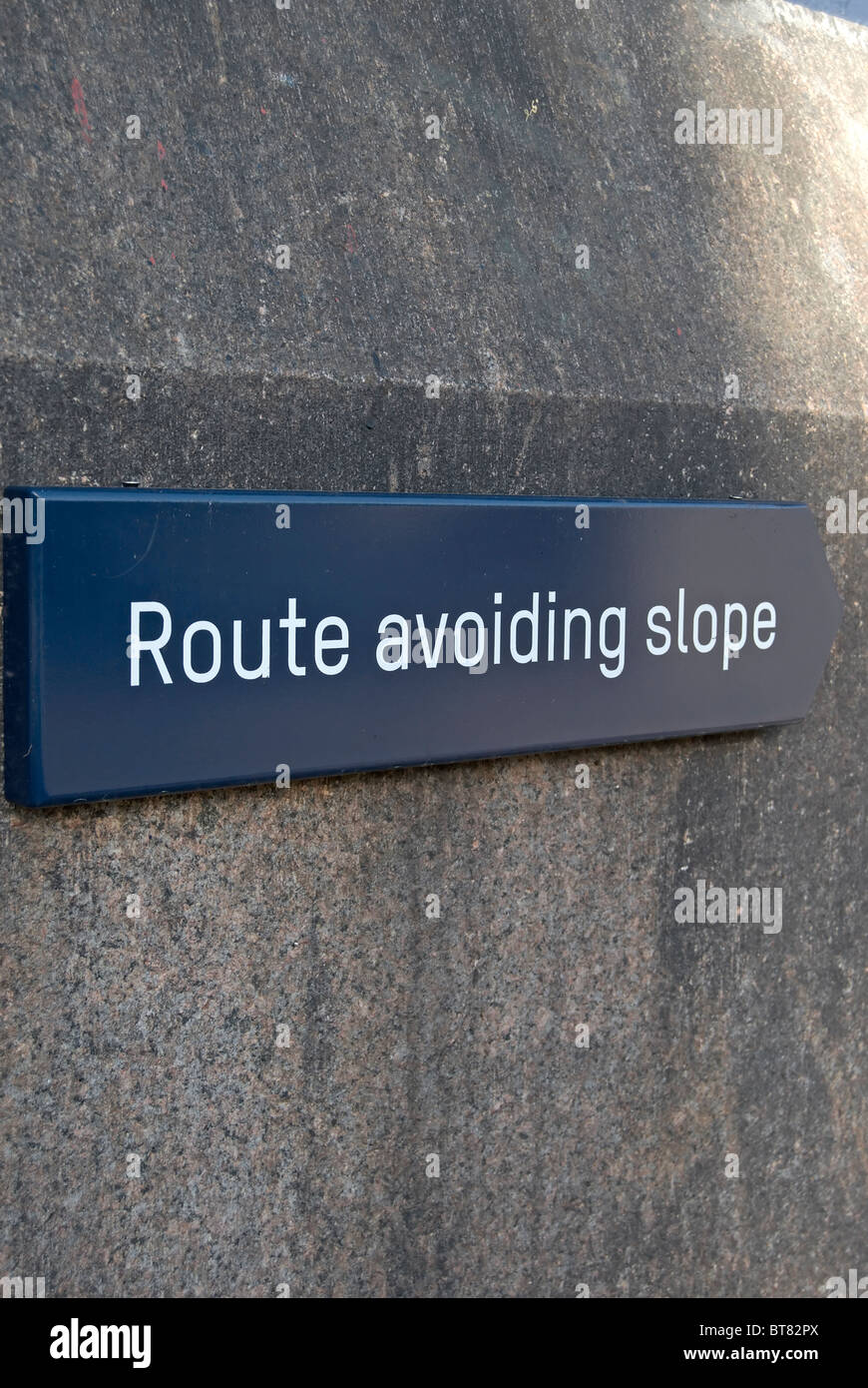 Slope sign hi-res stock photography and images - Alamy