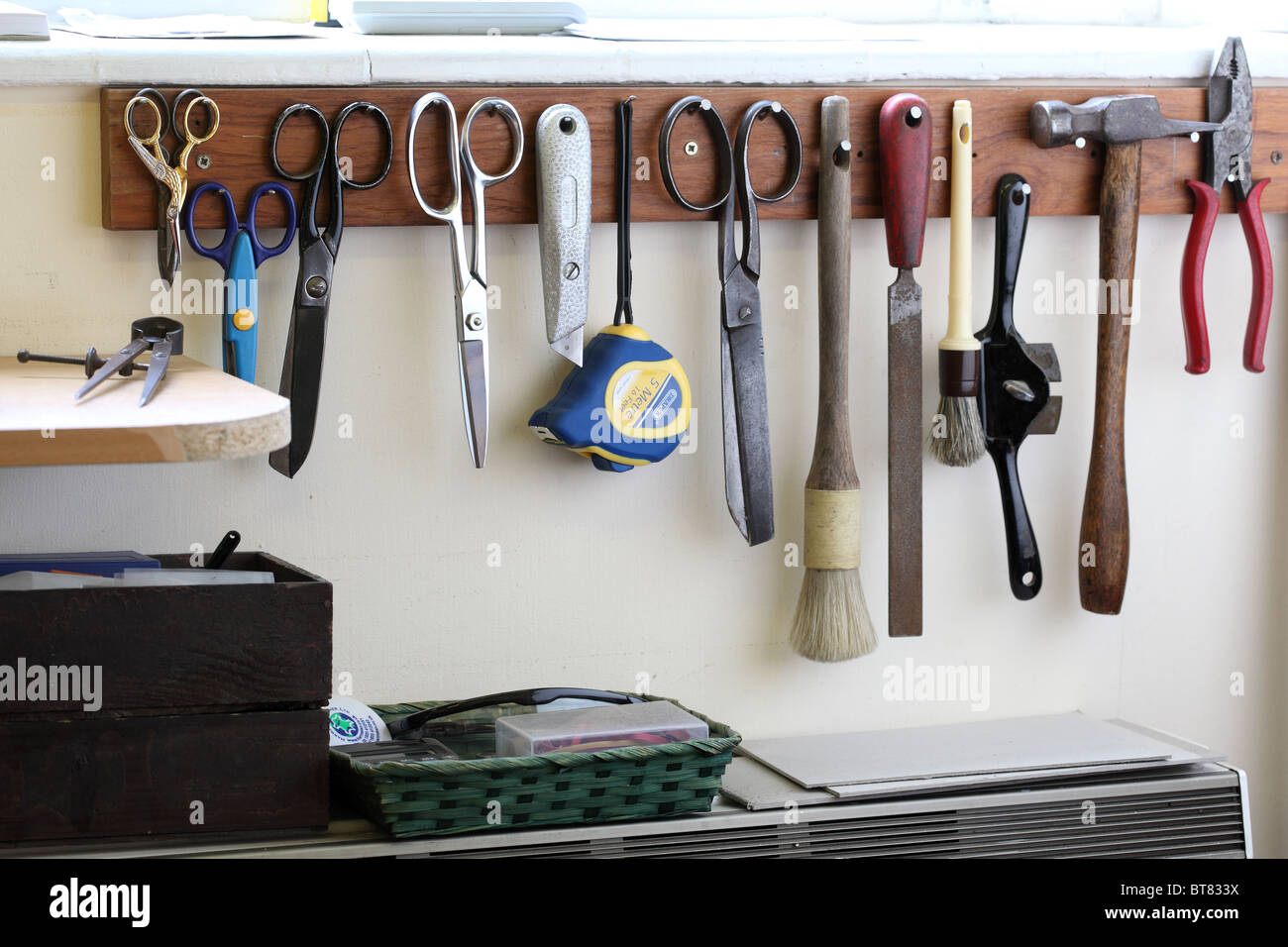 Hand tools for bookbinding hi-res stock photography and images - Alamy