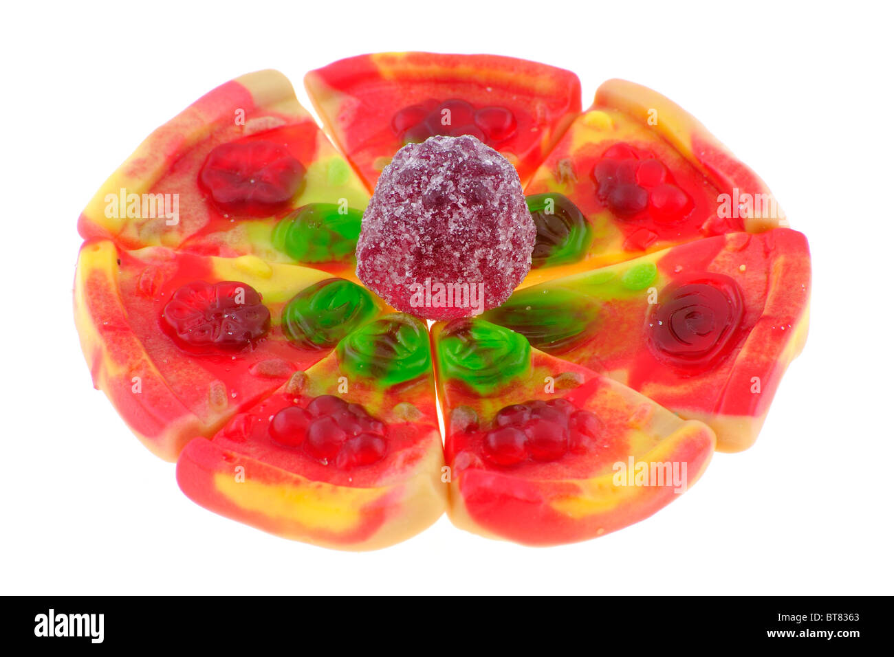 Jelly sweet candies in a form of a pizza slice Stock Photo - Alamy