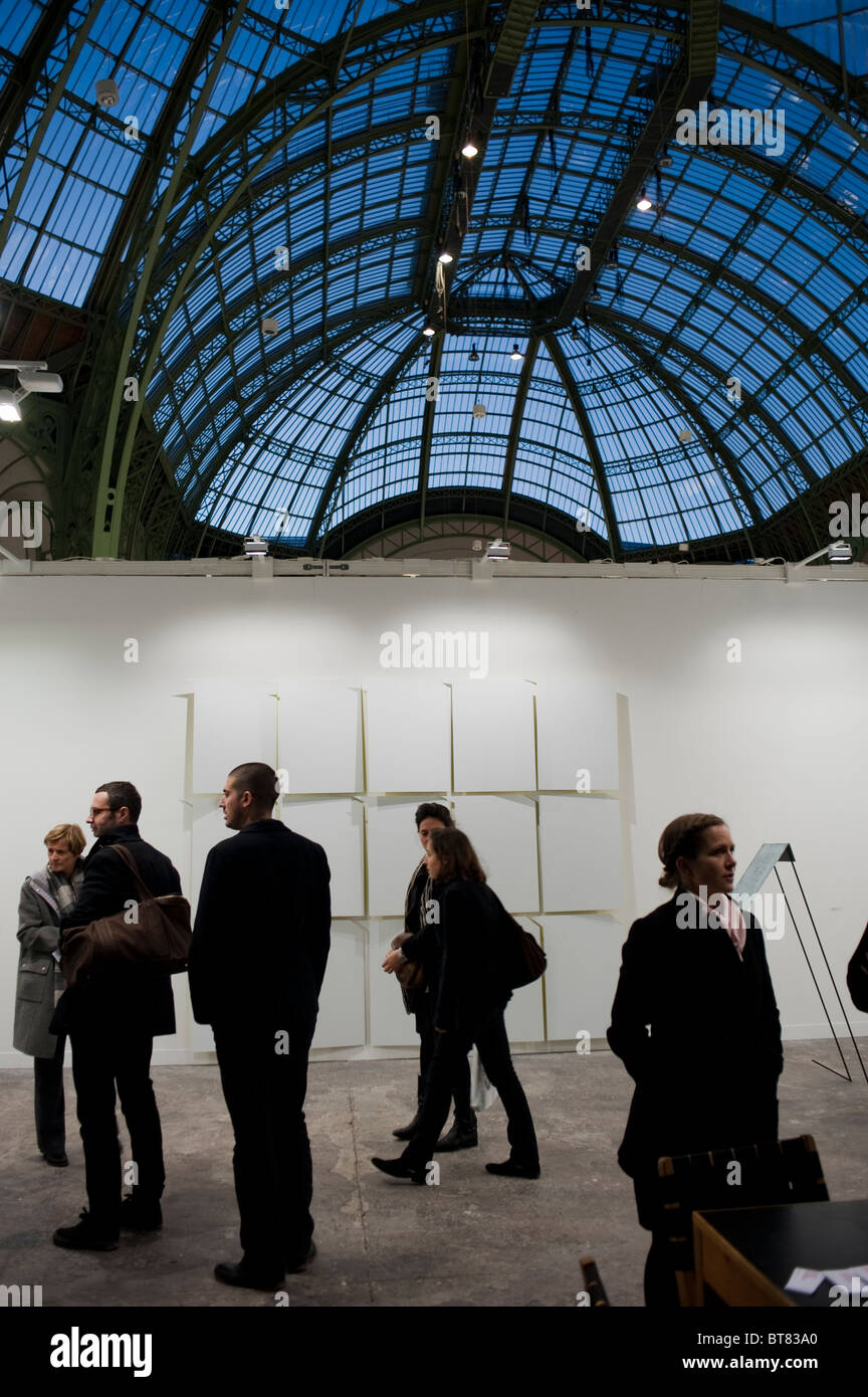 Paris, France, FIAC Arts SHow, Exhibition inside Art Gallery, View of ...