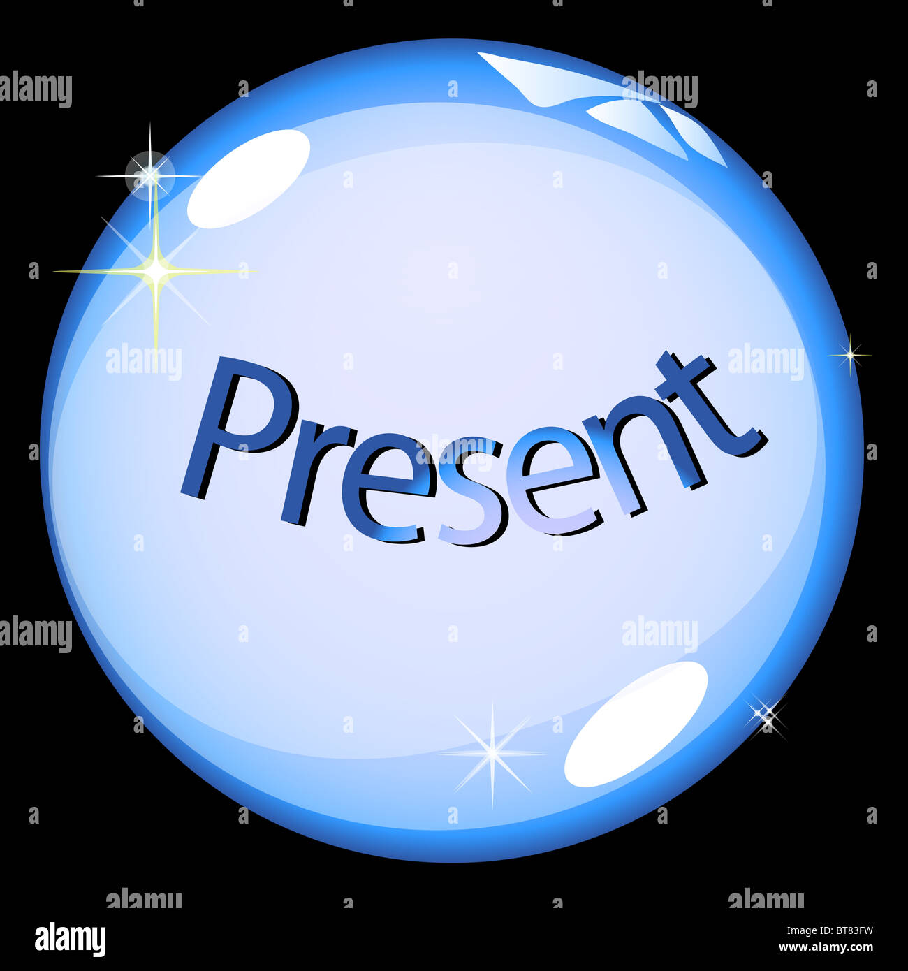 Crystal Ball Present Stock Photo - Alamy