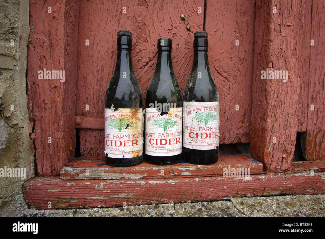 Old cider bottles Stock Photo - Alamy