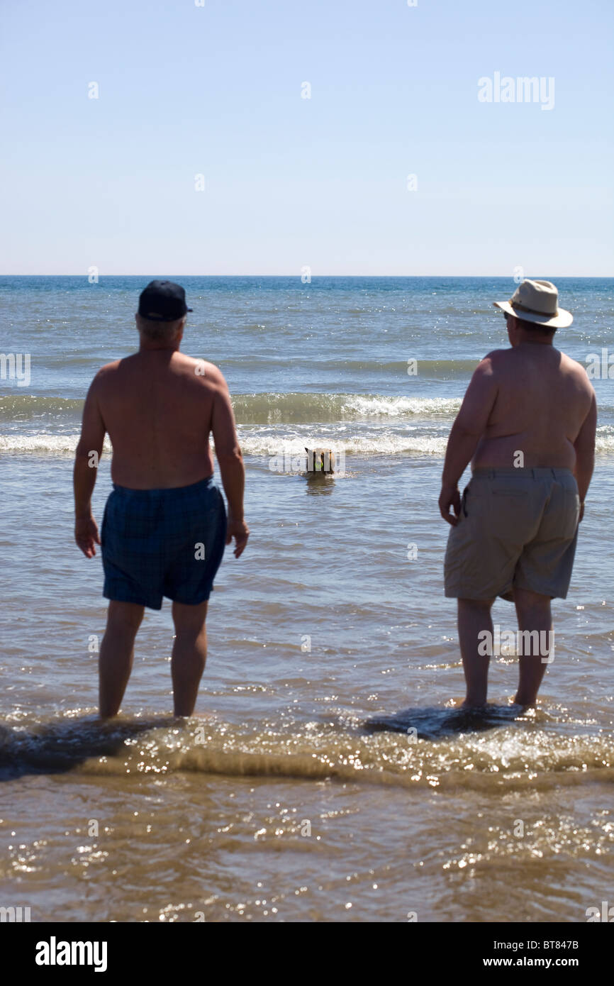 Fat men beach hi-res stock photography and images - Alamy