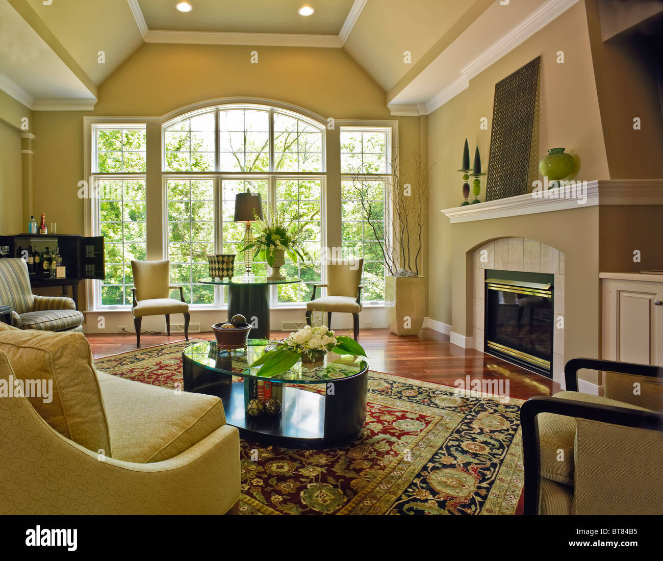 Interior design with furniture inside with family windows housing hi ...