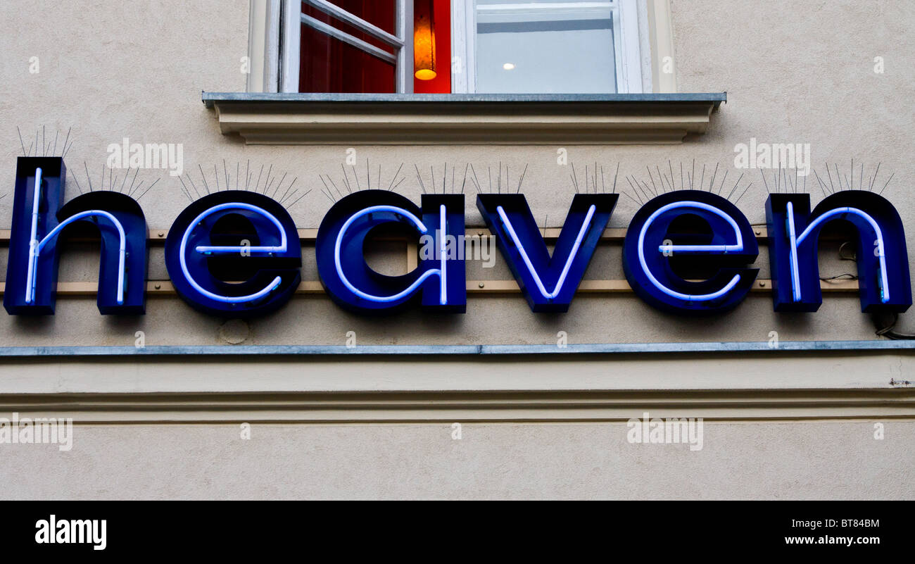 Heaven neon with huge spikes Stock Photo - Alamy